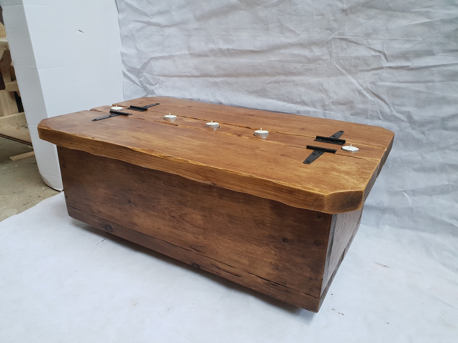 Storage Coffee Table / Chest Storage Table With Tealight - Etsy UK