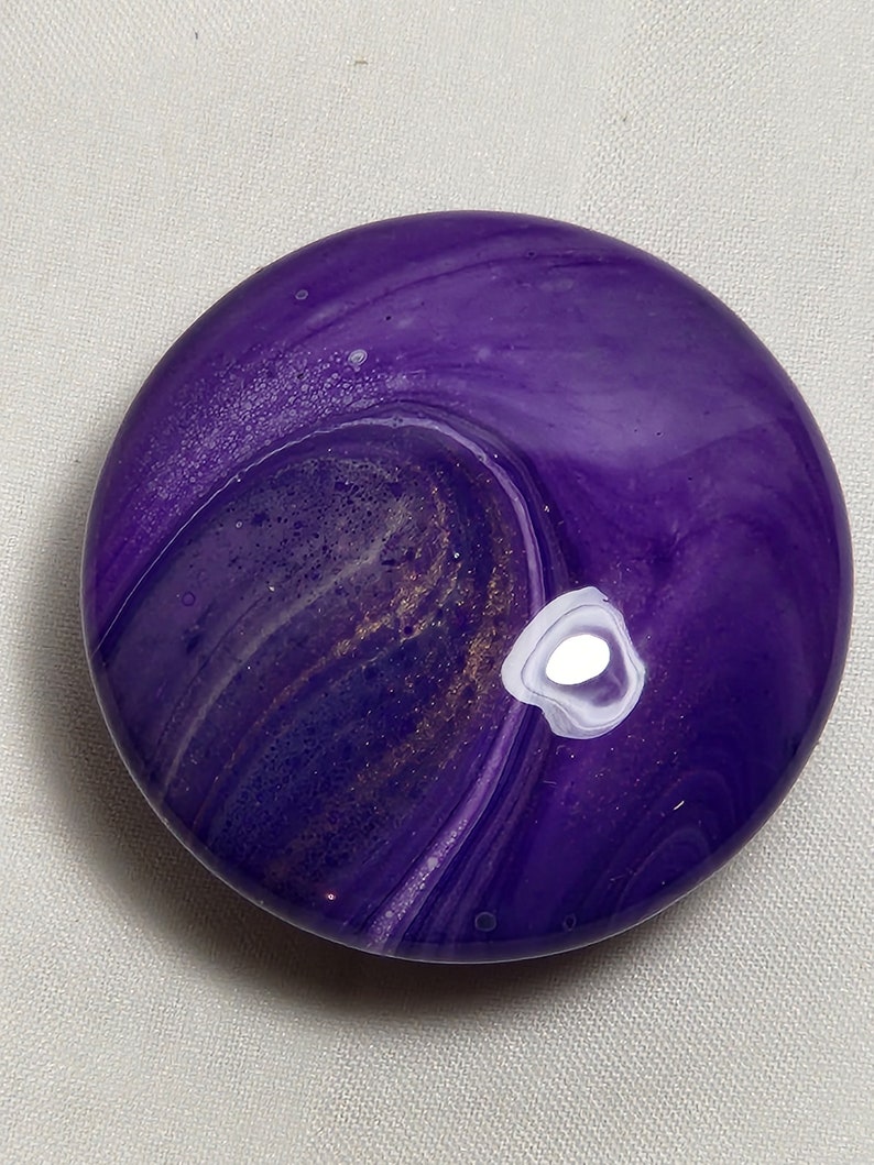 Cabinet Door Knobs Hand Painted Purple White Gold Wooden Resin - Etsy