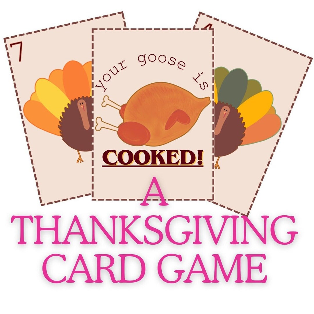 2in1 Thanksgiving Kids Game Digital Download Printable - Etsy