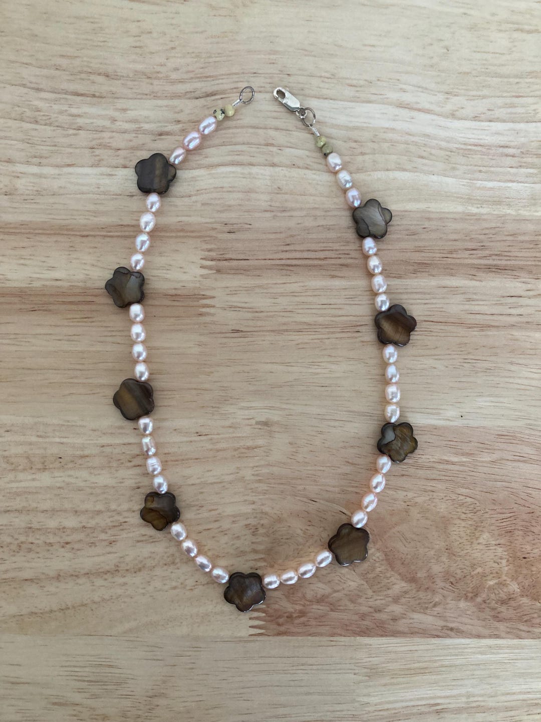 Quirky Pink River Pearl Necklace - Etsy