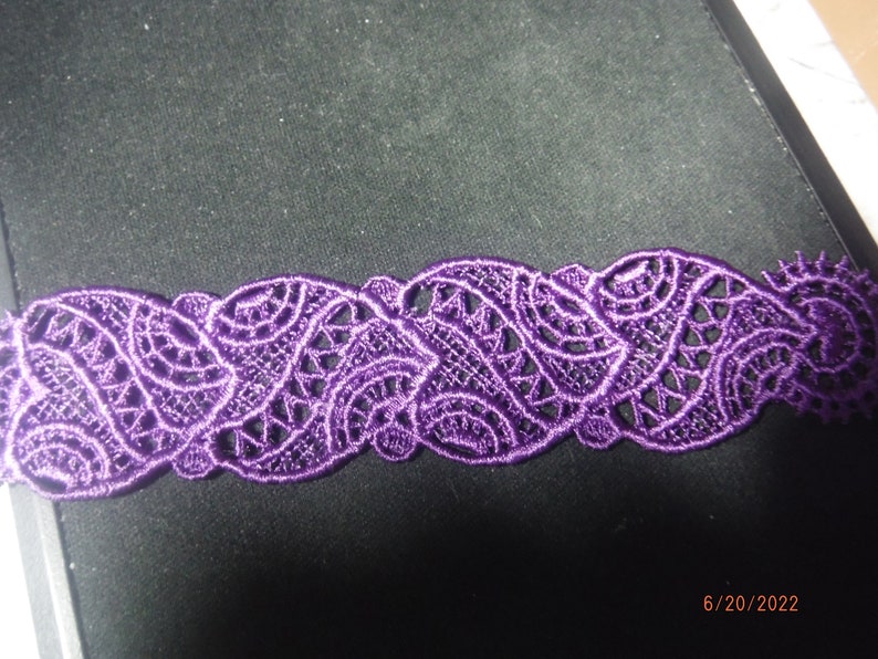 Free Standing Lace Bookmark Made on an Embroidery Machine Using the Top ...
