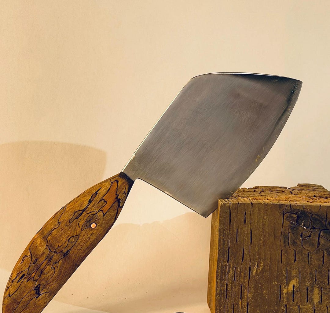 Serbian Style Kitchen Knife / Chopper - Spalted Maple Handle - From ...