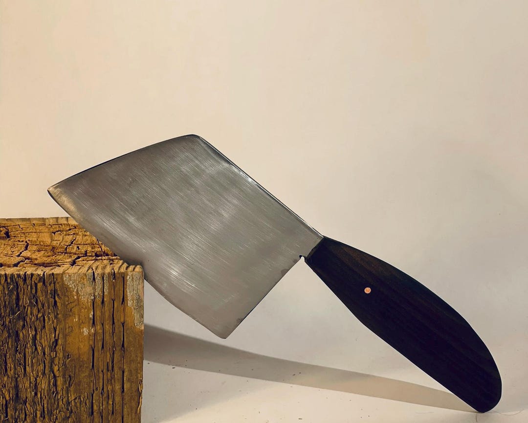 Serbian Style Kitchen Knife / Chopper - Black Walnut Handle - From ...