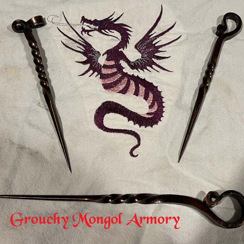 Forged Hair Stick Etsy