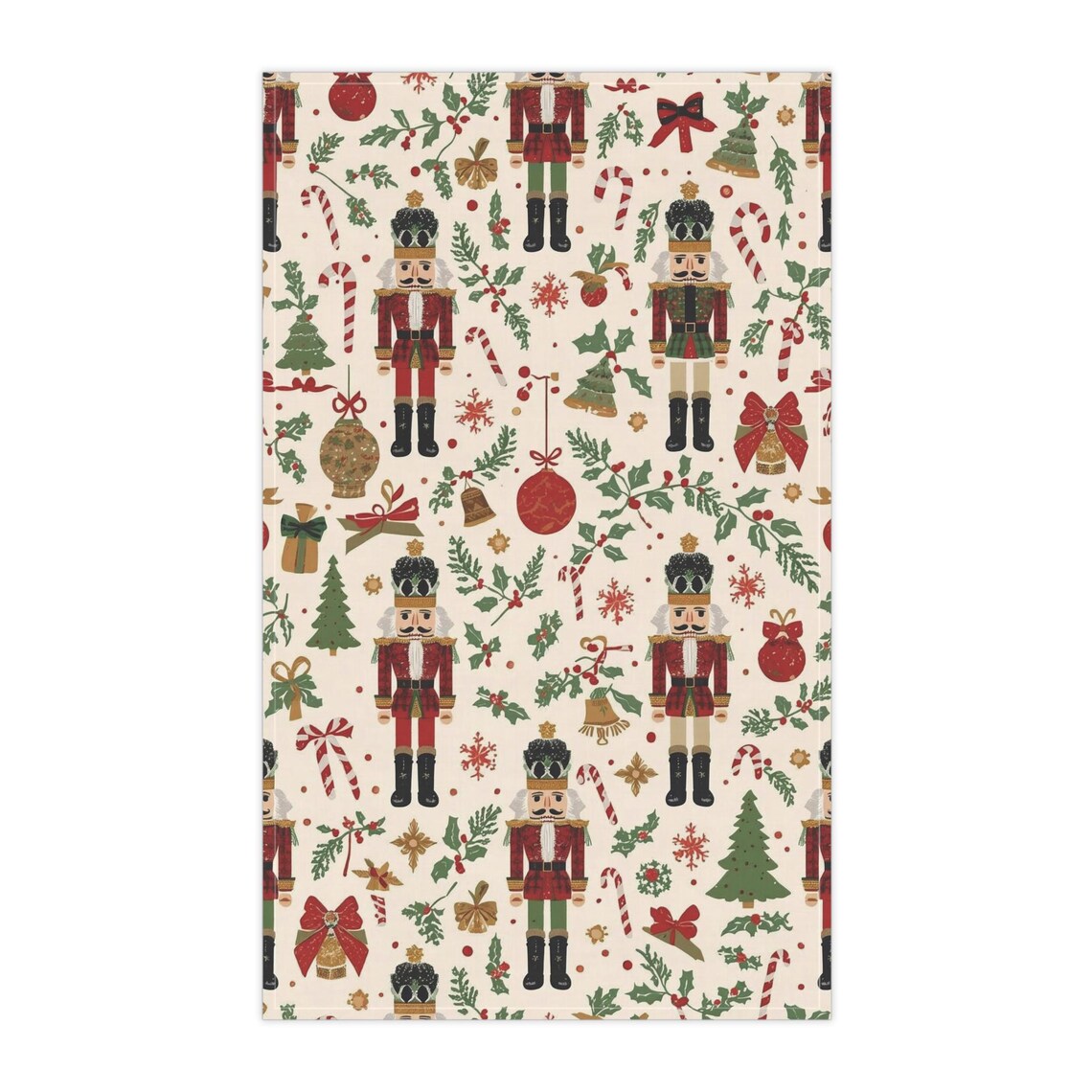 Christmas Tea Towel, Nutcracker Kitchen Towel, Nutcracker Christmas ...