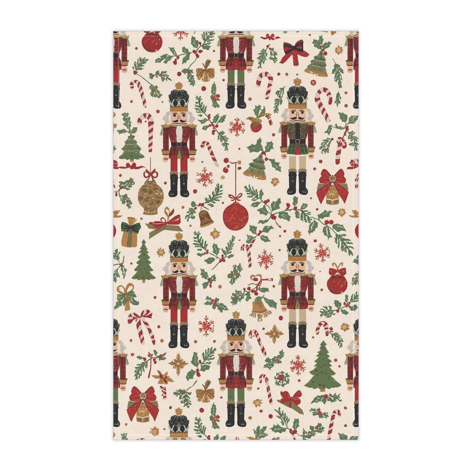 Christmas Tea Towel, Nutcracker Kitchen Towel, Nutcracker Christmas ...