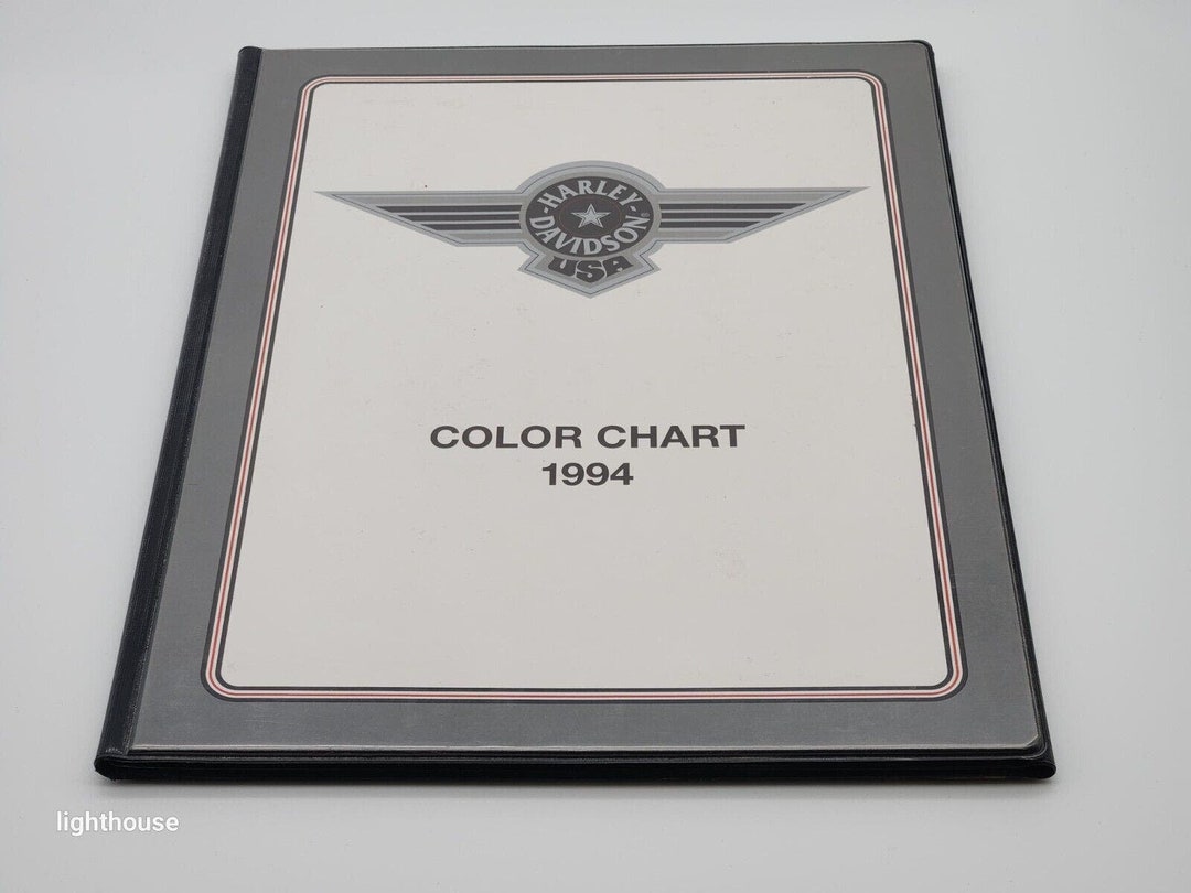 Harley Davidson Motorcycles Collector 1994 Color Chart Dealer - Etsy