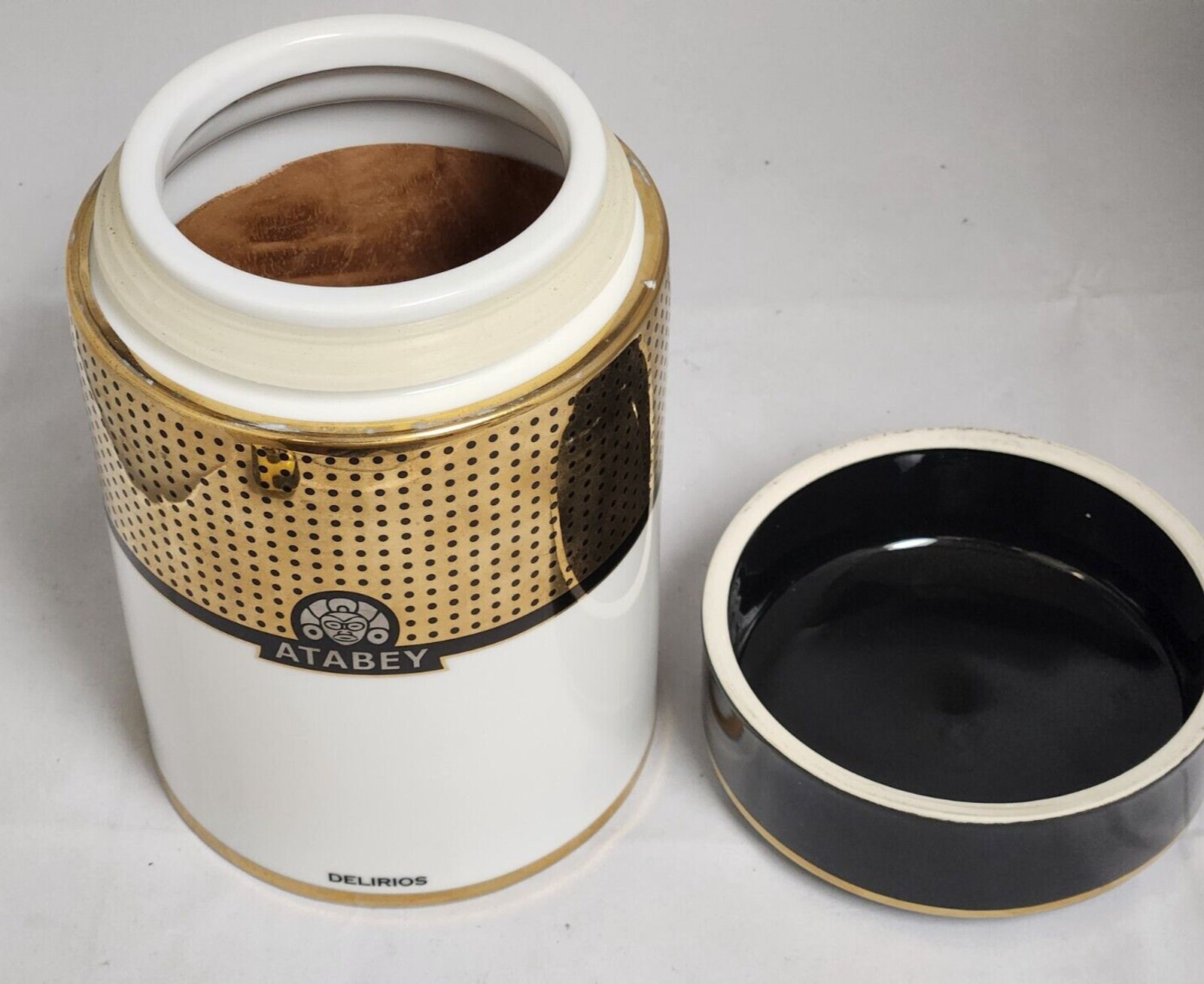 Atabey Cigar Jar Humidor Cigar Ceramic Holder Home Decor Storage ...