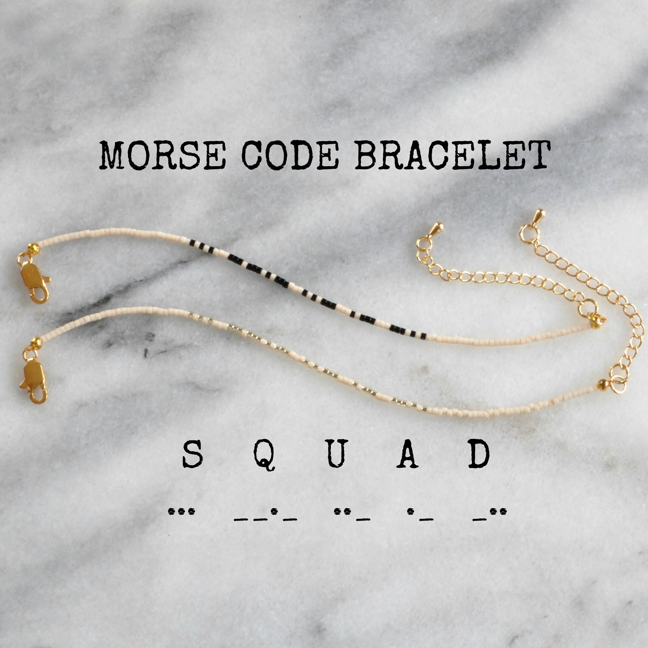Personalized Bracelet, Custom Morse Code Bracelets, Girls Trip, BFF ...
