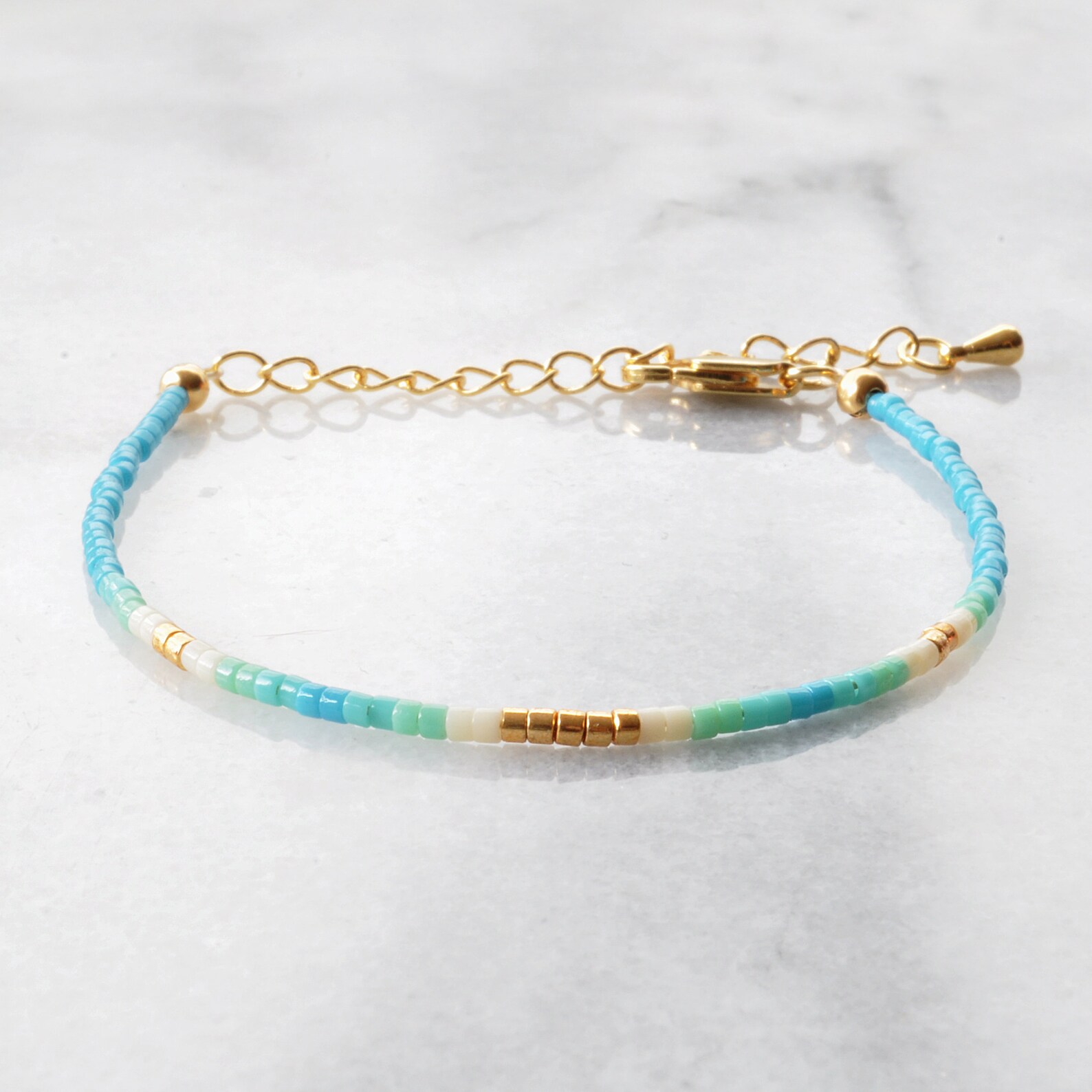 Layering Bracelets Dainty Beaded Bracelets Seed Bead - Etsy