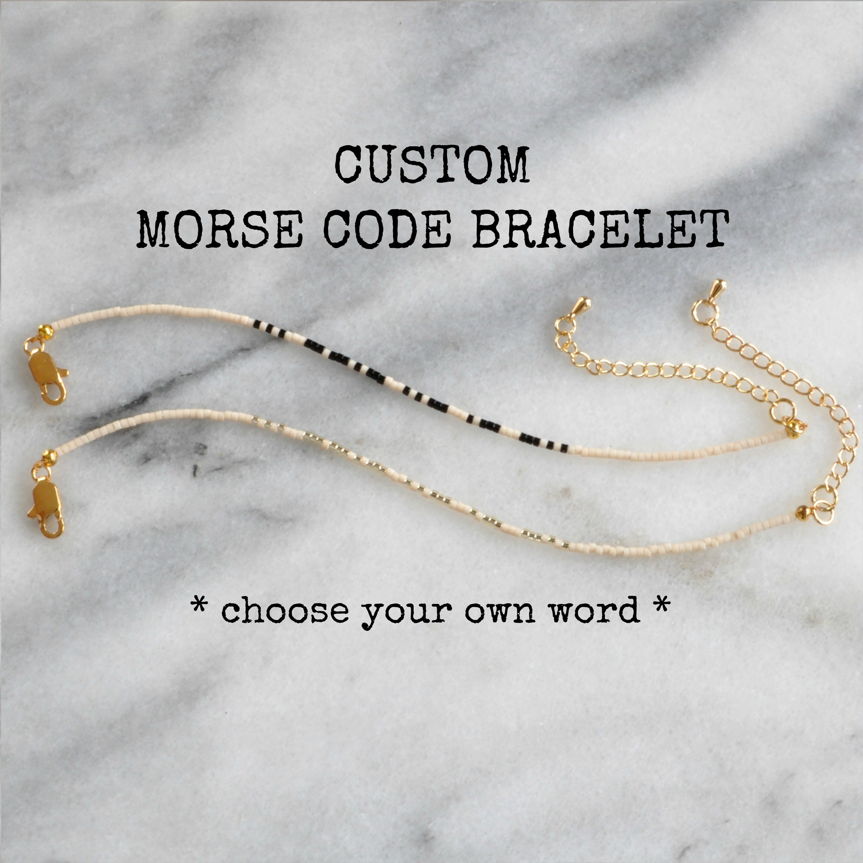 Personalized Bracelet, Custom Morse Code Bracelets, Girls Trip, BFF ...