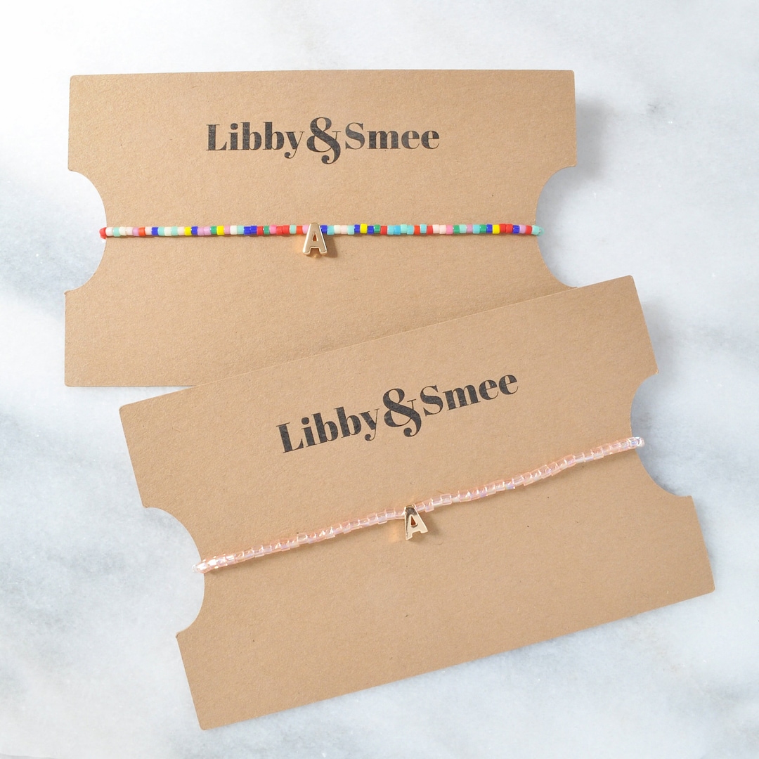 Initial Letter String Bracelet, Adjustable String Bracelet, Letter ...