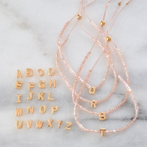 Initial Letter String Bracelet, Adjustable String Bracelet, Letter ...