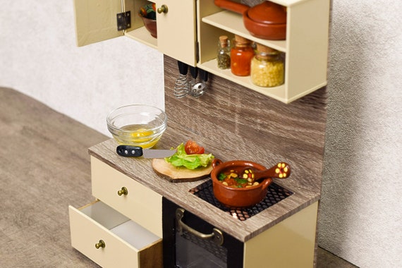 Miniatures Set of Three Glass jars\\ Mini Cookware for Real Cooking ...