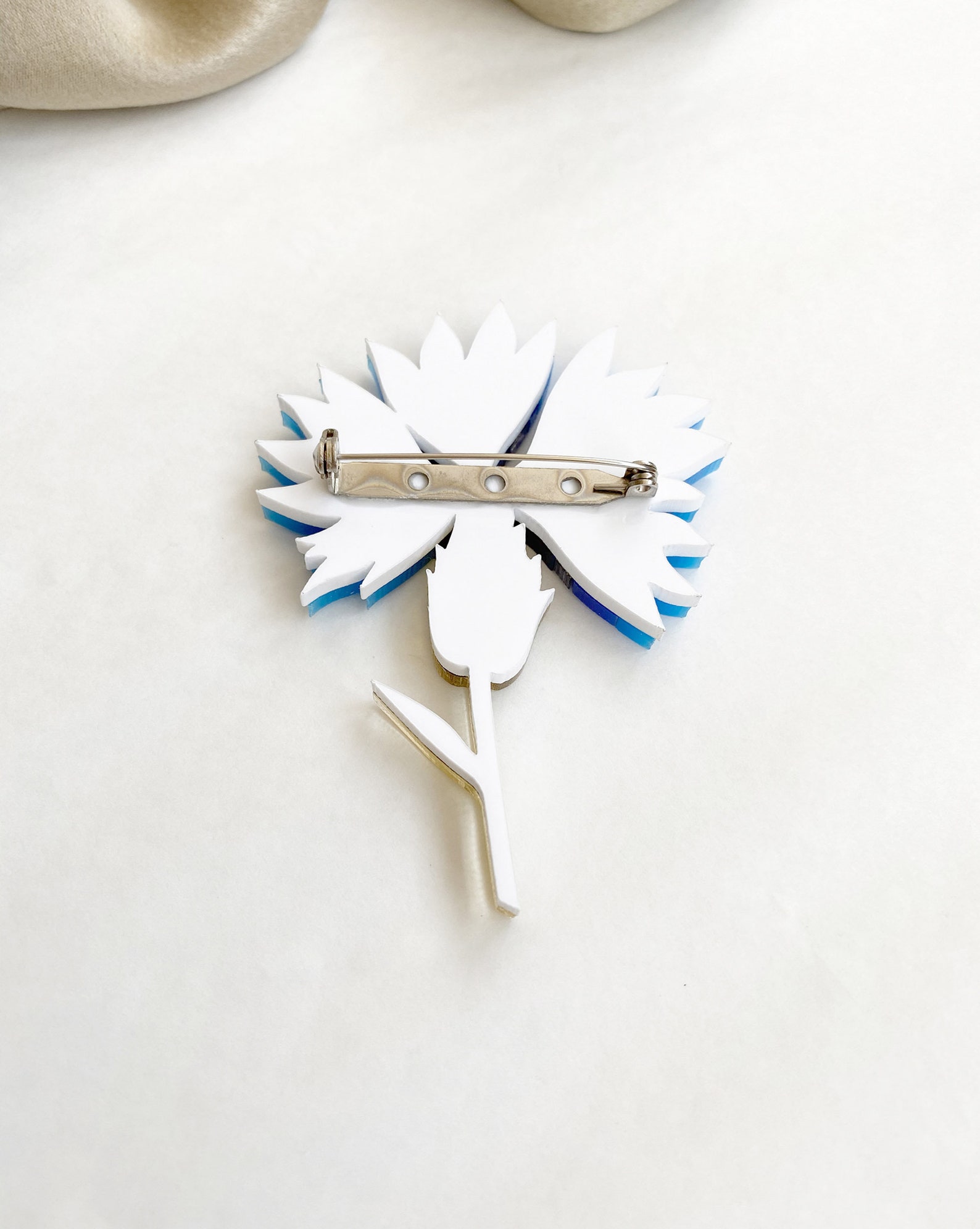 Blue Cornflower brooch Flowers lover gift Lapel tie pin badge | Etsy