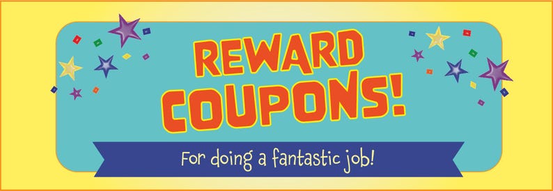 Printable 'reward Coupons' (editable PDF) Instant Download - Etsy