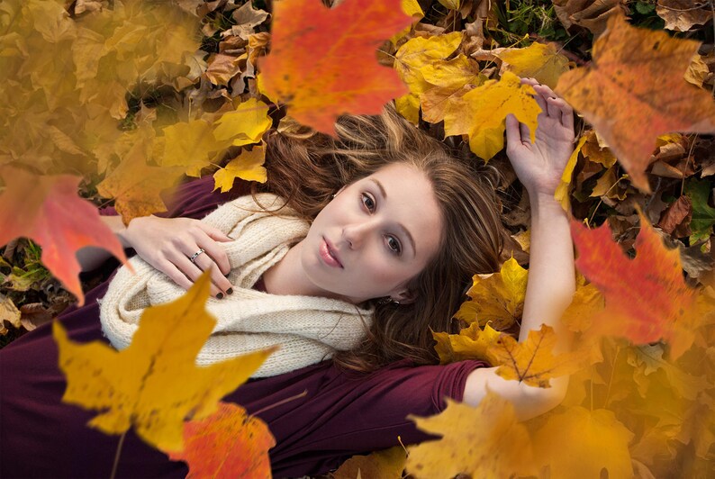 Leaf Overlays Photoshop Overlays Autumn Leaf Overlays - Etsy