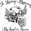 DOWNLOAD - in Loving Memory Motorcycle Road Glide Loss SVG Sticker ...