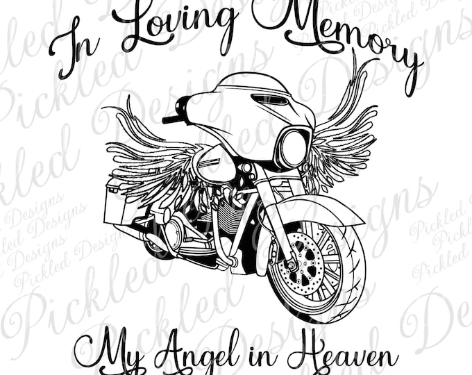 DOWNLOAD in Loving Memory Motorcycle Road Glide Loss SVG Sticker Decal ...