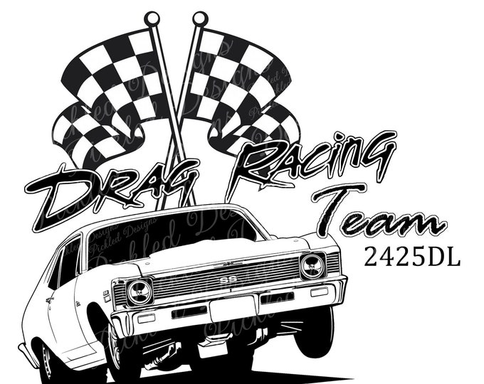 DIY Download - Drag Racing Chevy Nova for Decals - CHEVY Chevrolet ...