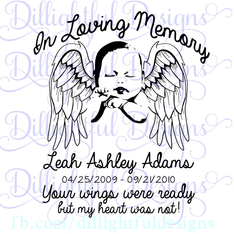 In Loving Memory Baby Svg - Etsy