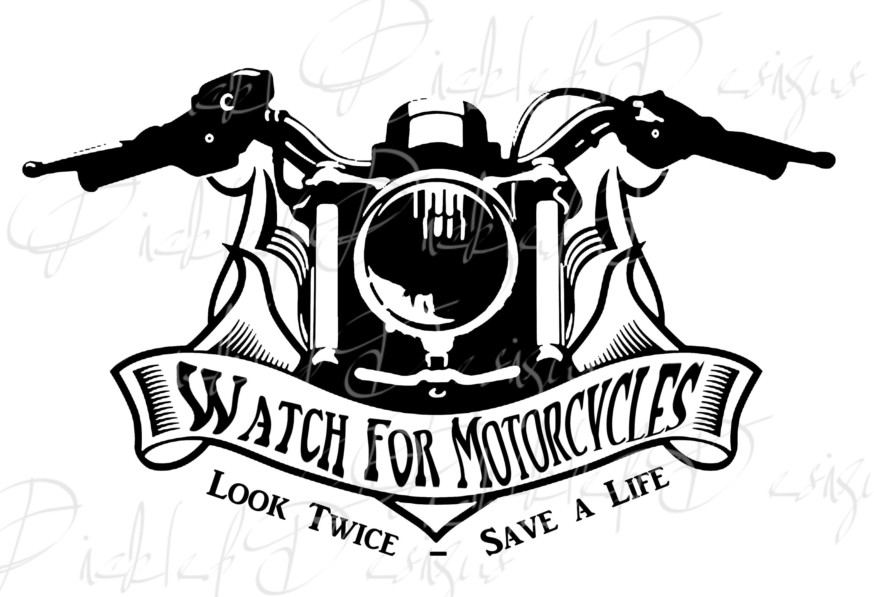 Watch For Motorcycles Decal
