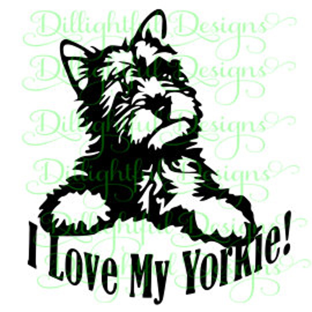 DOWNLOAD Yorkie Svg Yorkie Cricut Yorkshire Terrier Digital SVG Dog ...