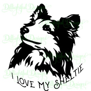 DOWNLOAD ... Sheltie Dog Decal Dog Pup Shetland Sheepdog Collie - Etsy