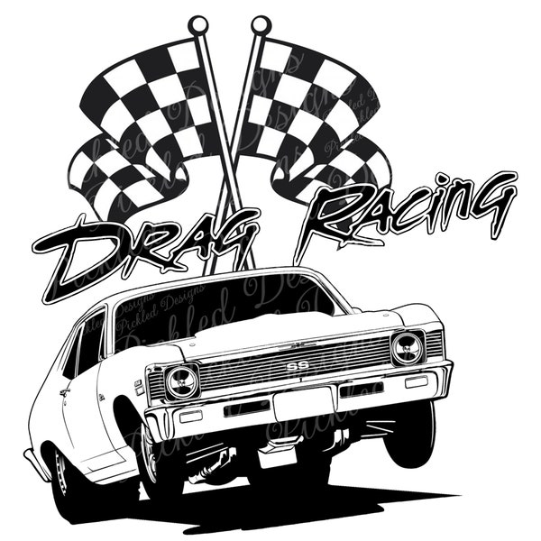 Drag Racing Svg - Etsy