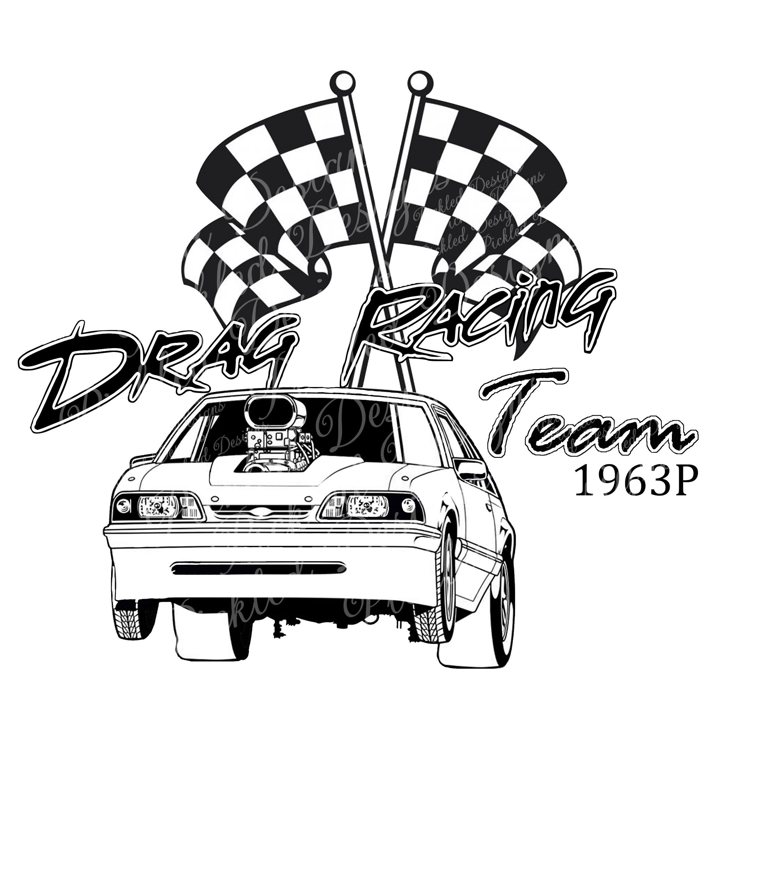 DIY Download Drag Racing Fox Body Mustang for Decals FORD | Etsy