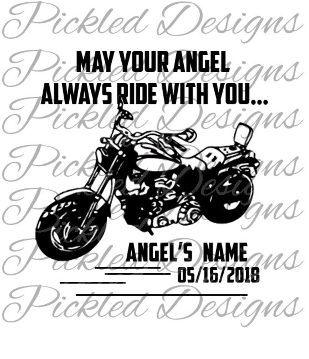 DECAL - in Loving Memory Motorcycle Loss SVG Sticker Artwork Download ...