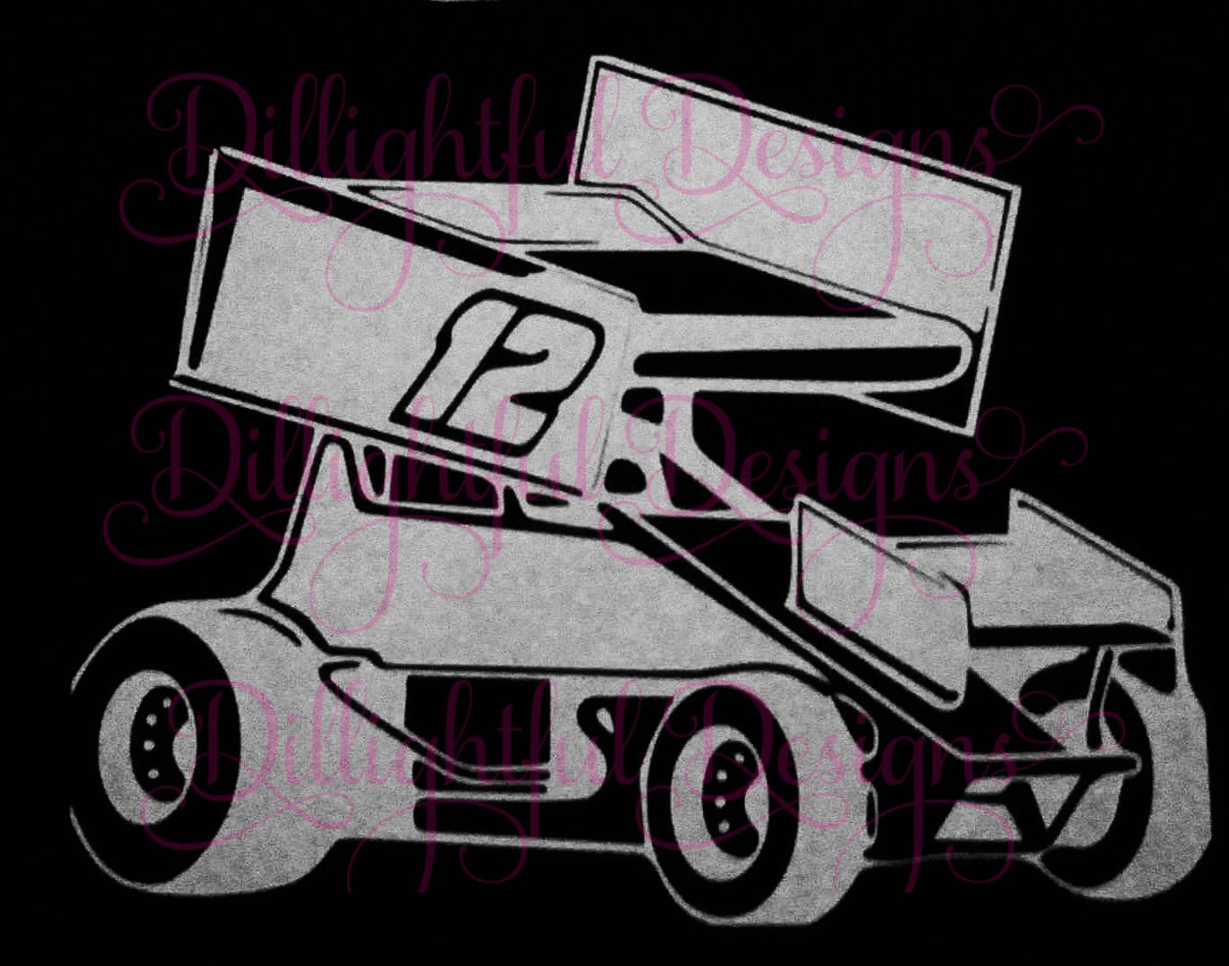 Dirt Track Racing Sticker Decal Sprint Car Personalized With Your ...