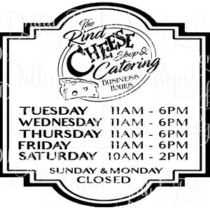 DOWNLOAD Business Hours W/ SOCIAL Media Svg Digital Business Hours Sign ...