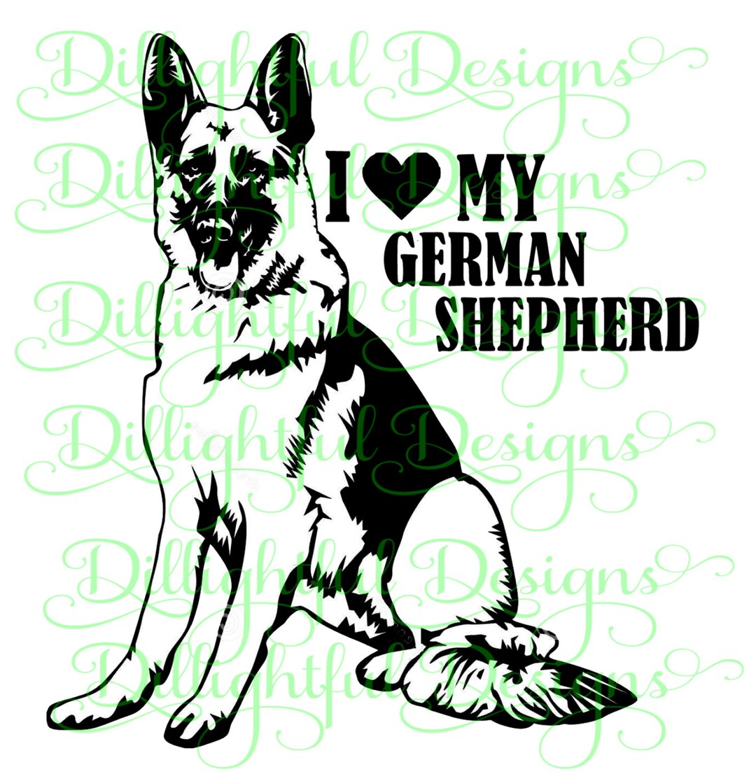 DOWNLOAD - German Shepherd SVG German Shepherd K9 Digital Download ...