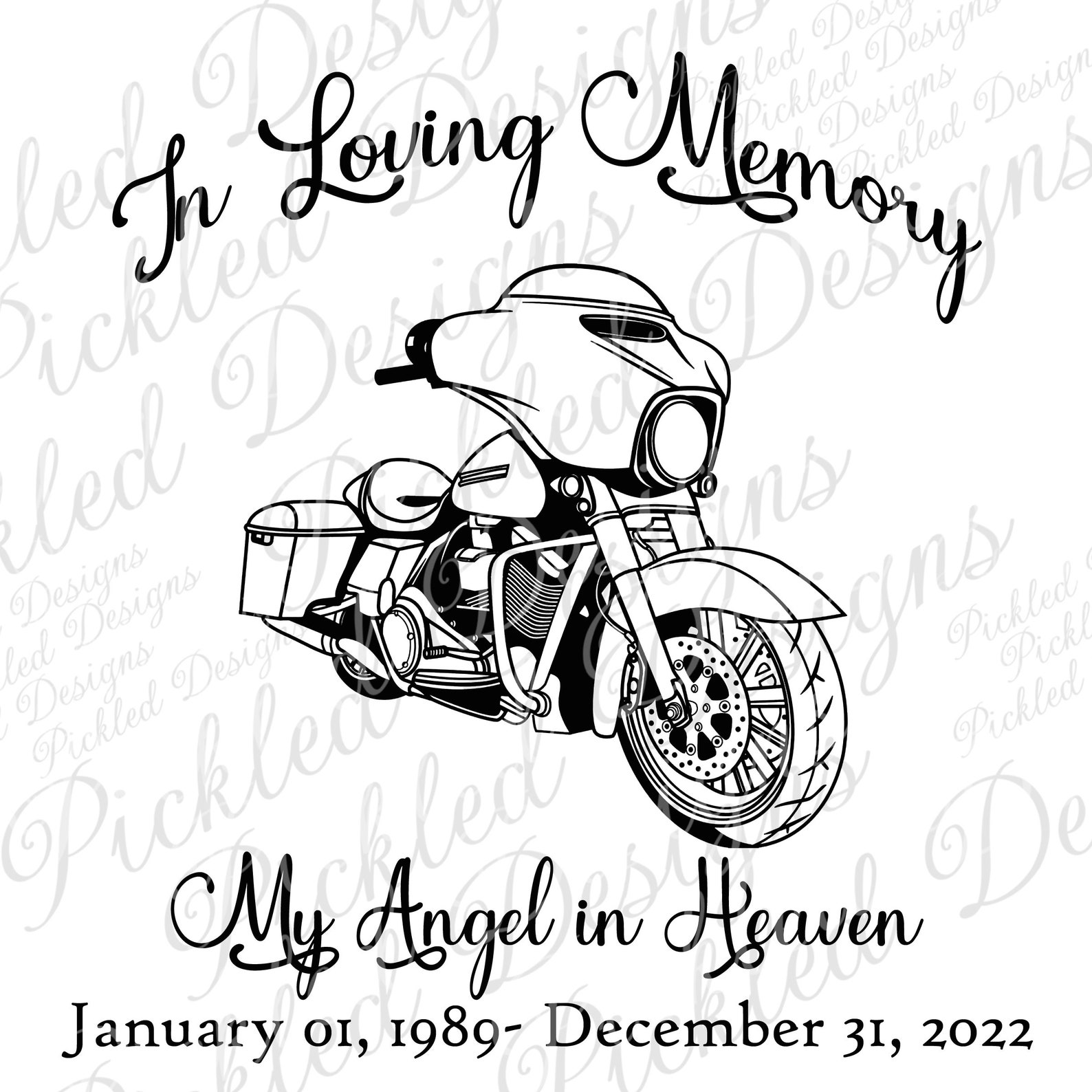 DOWNLOAD in Loving Memory Motorcycle Road Glide Loss SVG - Etsy