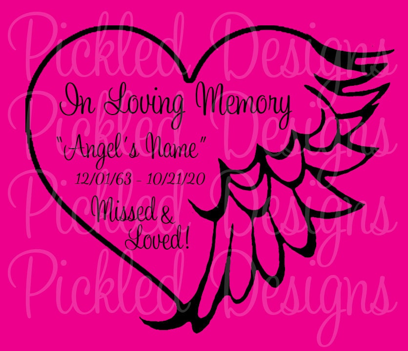 DOWNLOAD ... in Loving Memory Heart Forever Missed Infant Loss | Etsy