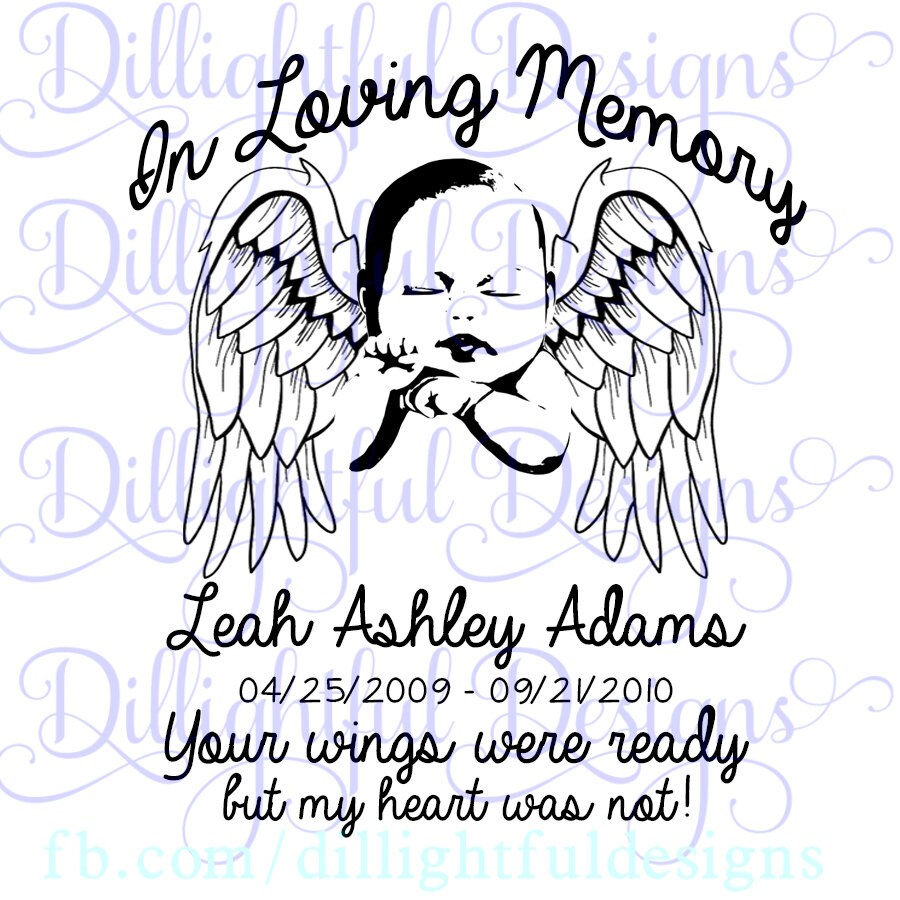DOWNLOAD ... in Loving Memory Infant Loss SVG Sticker Decal Car Decal ...