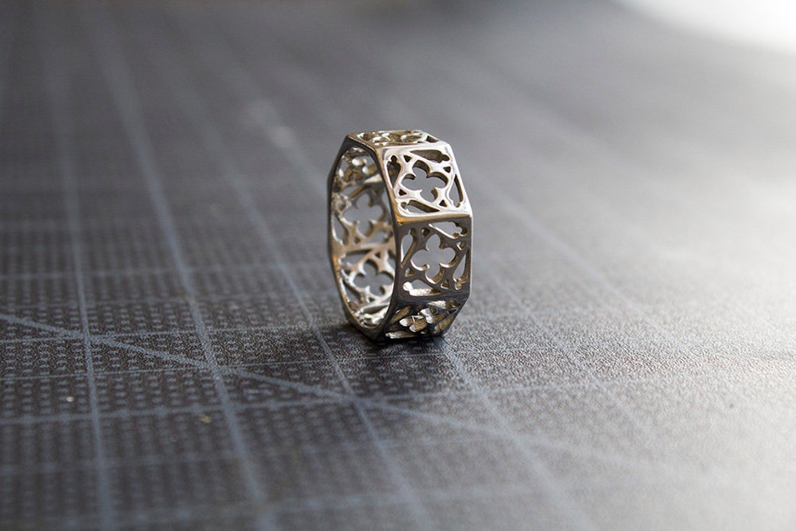 Gothic Window Ring - Etsy
