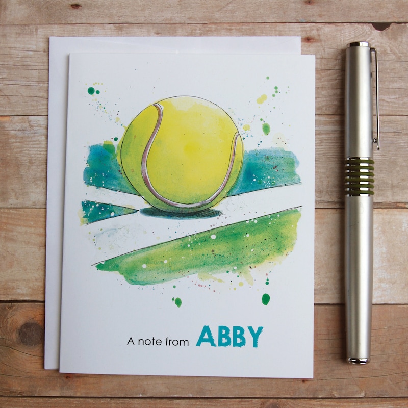 Tennis Card - Etsy