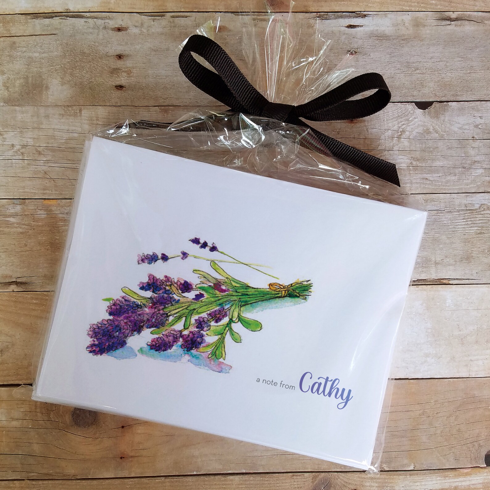 Personalized Lavender Note Cards Custom Note Cards With - Etsy