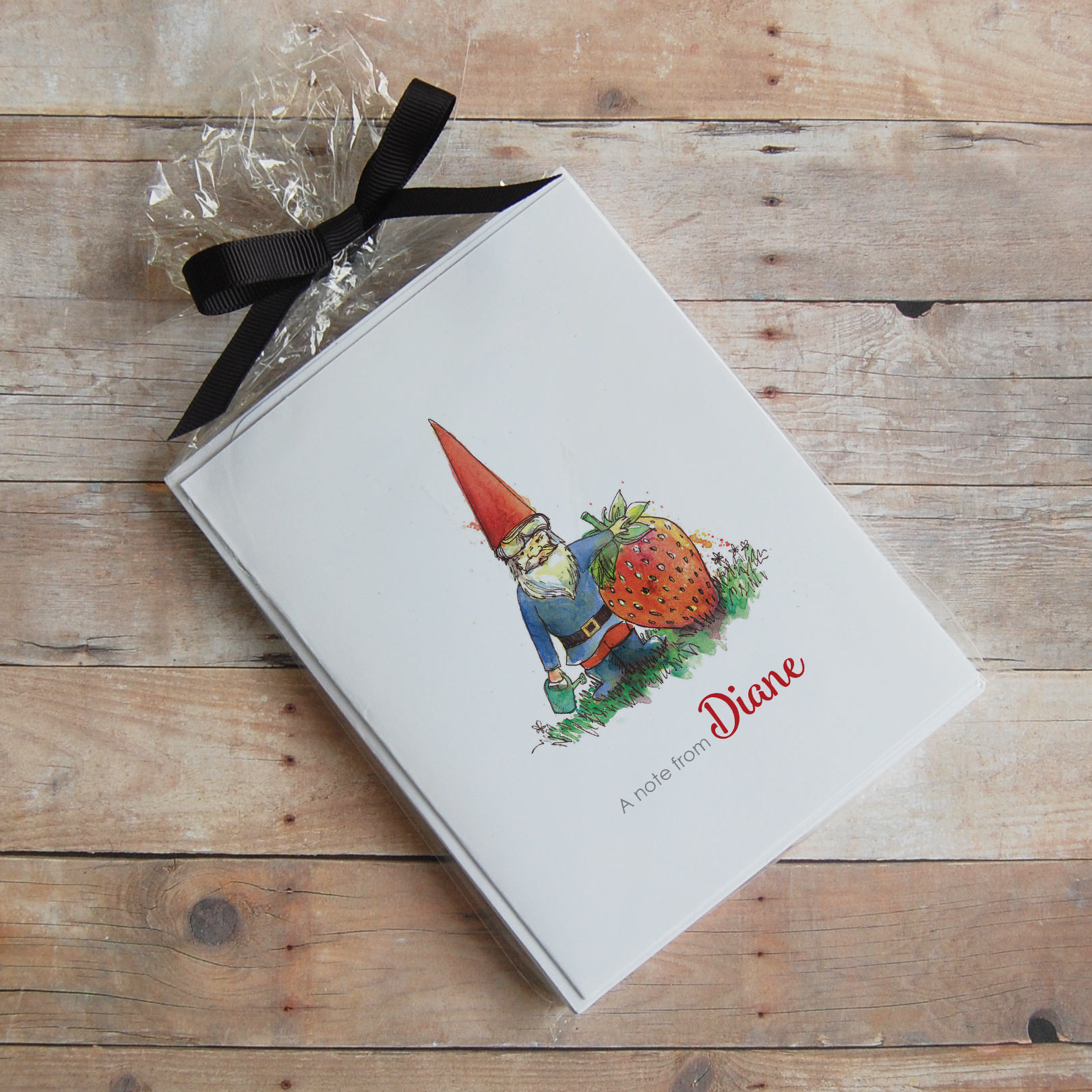 Buy Personalized Garden Gnome Note Cards Gnome Cards Gnome Online in ...