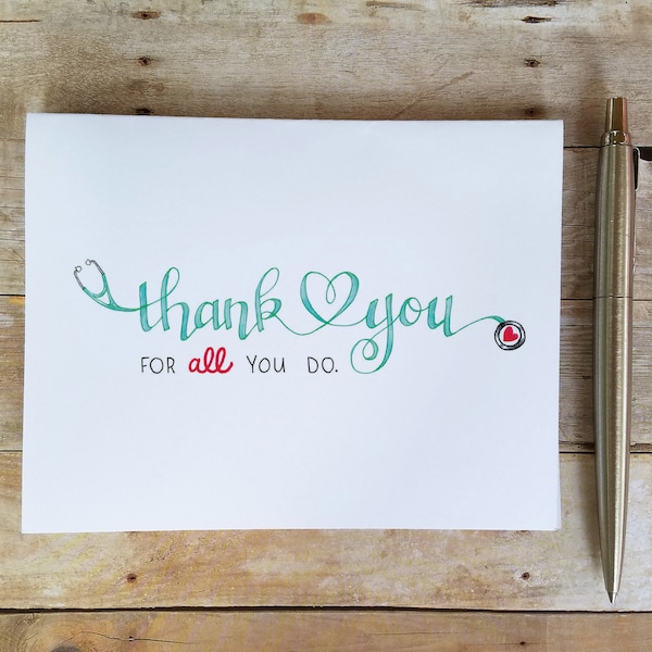 Thank You Healthcare Workers - Etsy