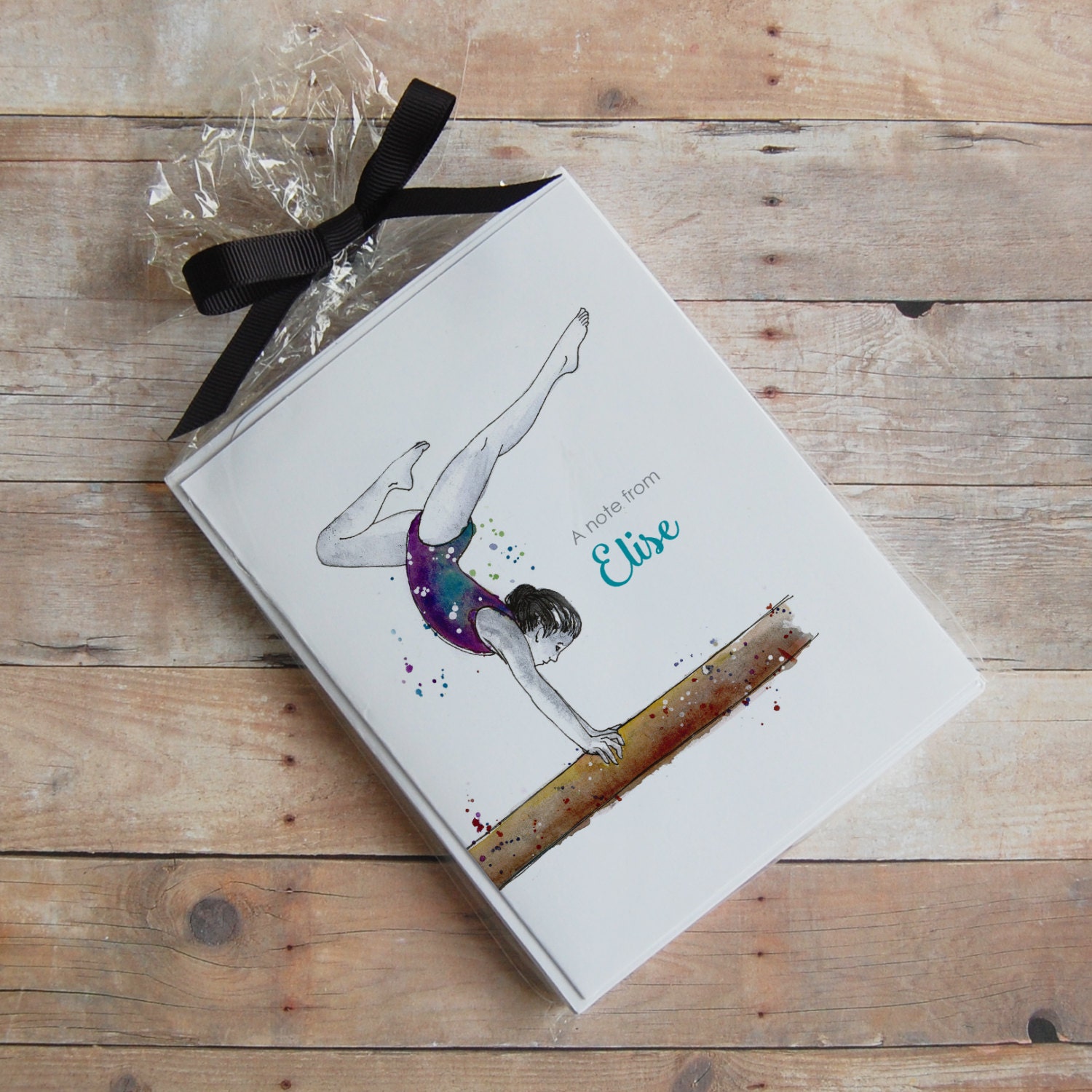 Personalized Gymnastics Note Cards Gymnastics Gymnast - Etsy Ireland