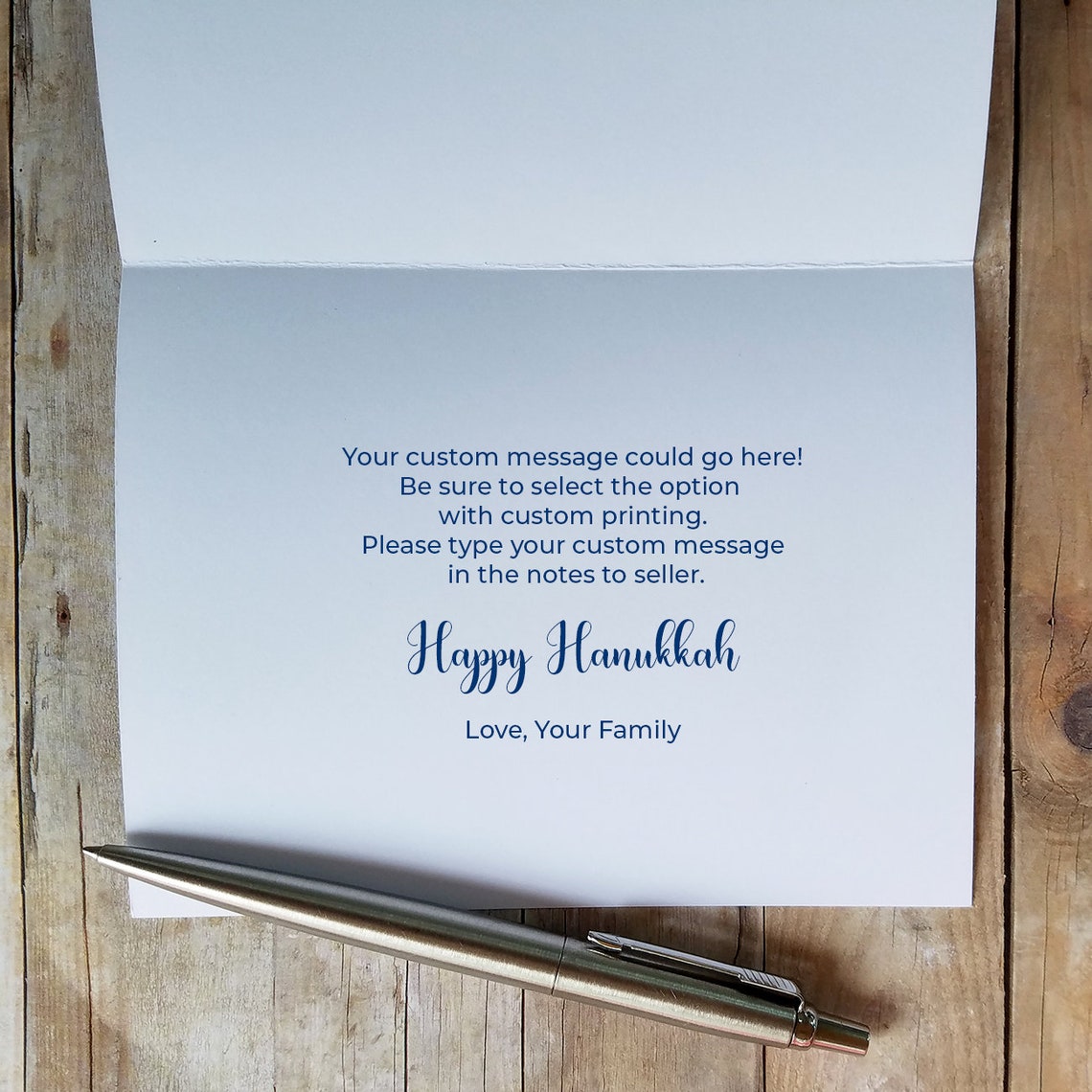 Hanukkah Note Cards Wishing You All the Delights of - Etsy