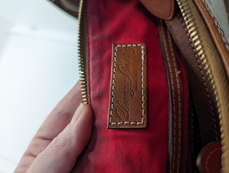 Dooney & Bourke Cream Color Red Interior Vintage Purse - Etsy
