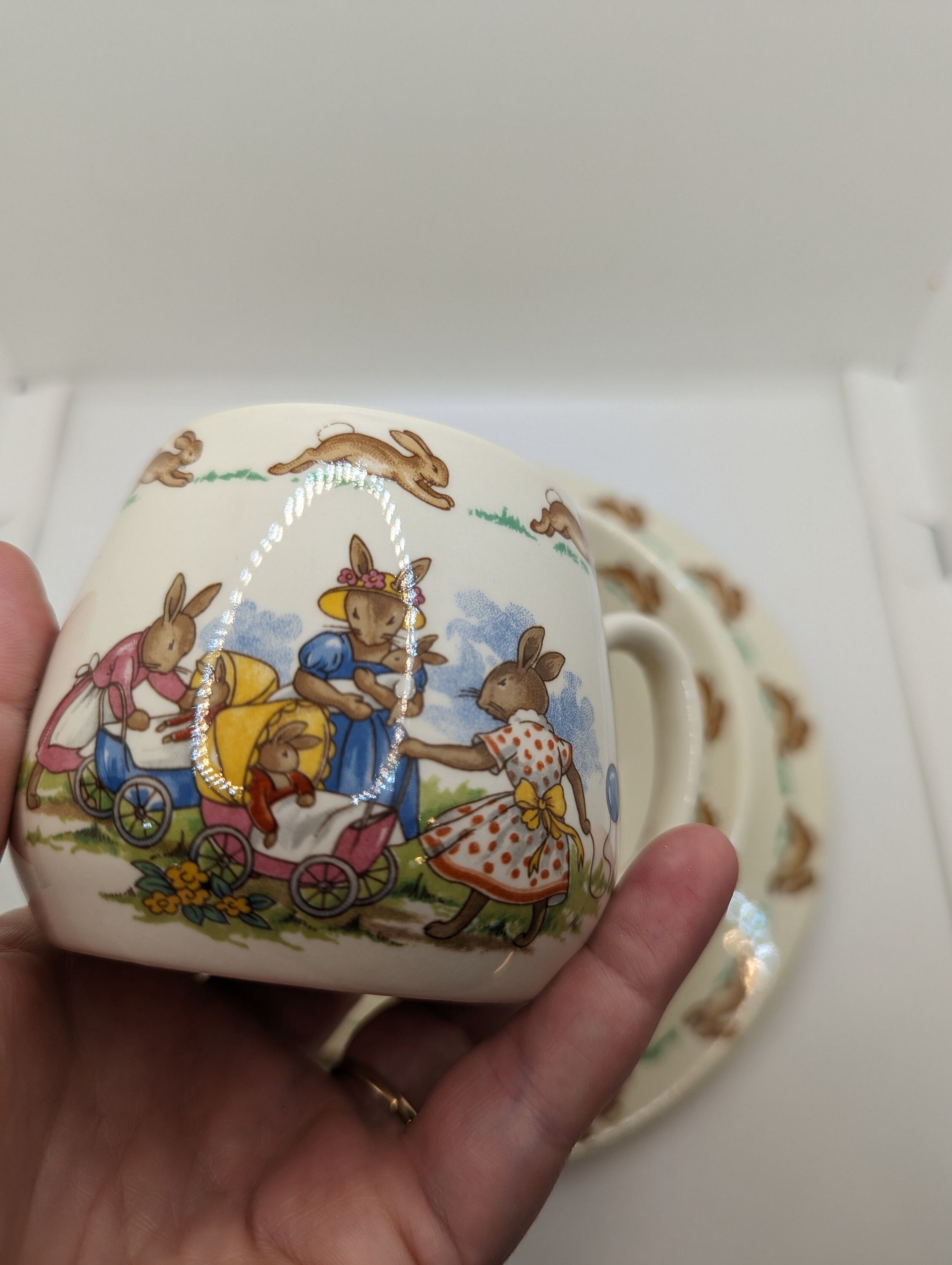 Royal Doulton Bunnykins Plate, Bowl and Cup Set - Etsy