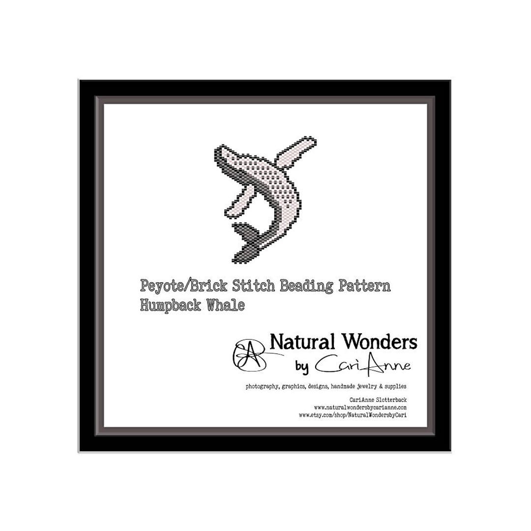 Humpback Whale Beading Pattern - Brick & Peyote Stitch Pattern for ...