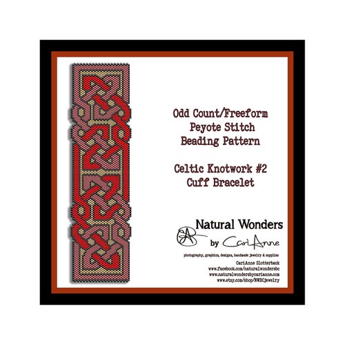 Bead Pattern Celtic Knotwork Beaded Bracelet Tutorial - Etsy