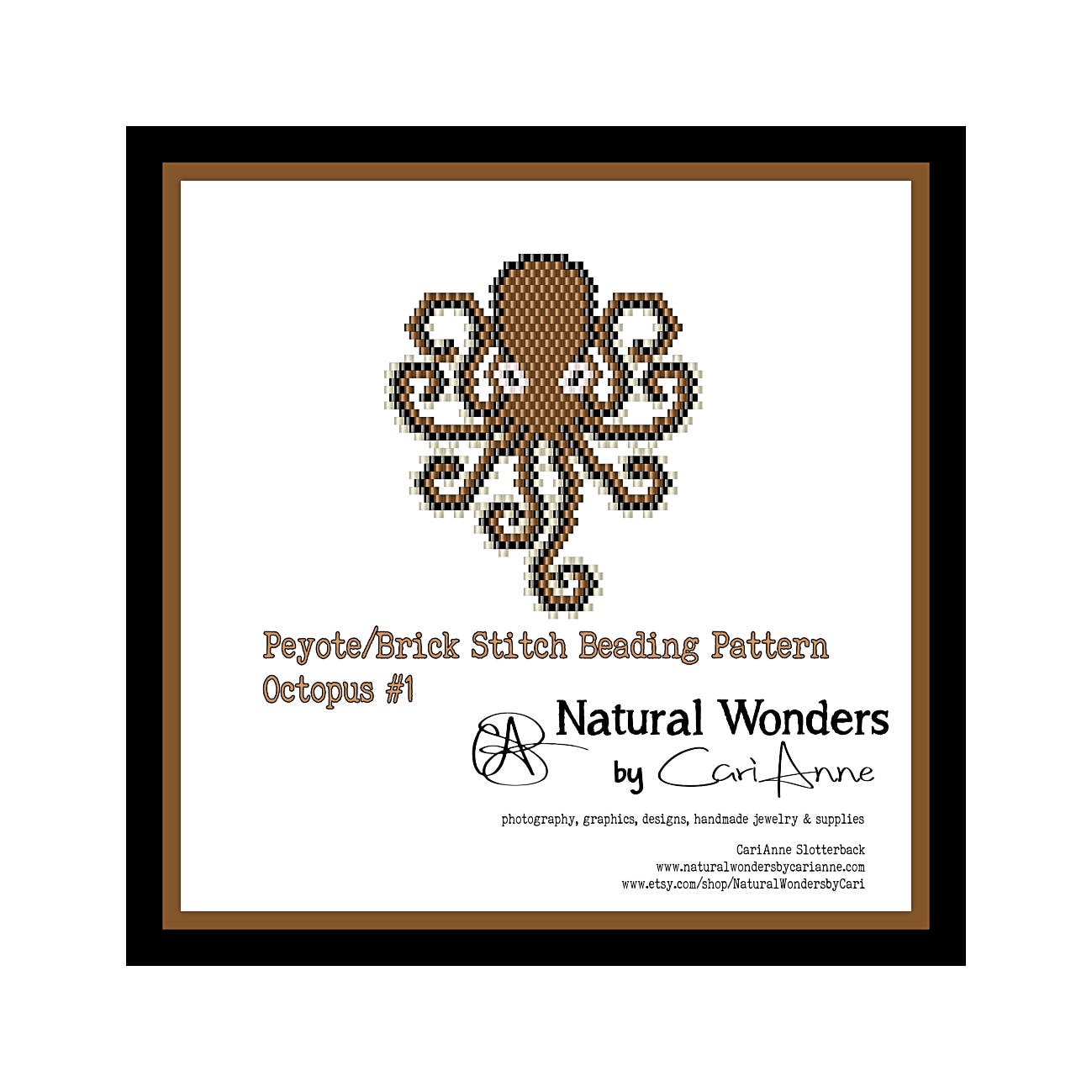 Octopus 3pc Beading Pattern Brick Stitch Patterns for | Etsy