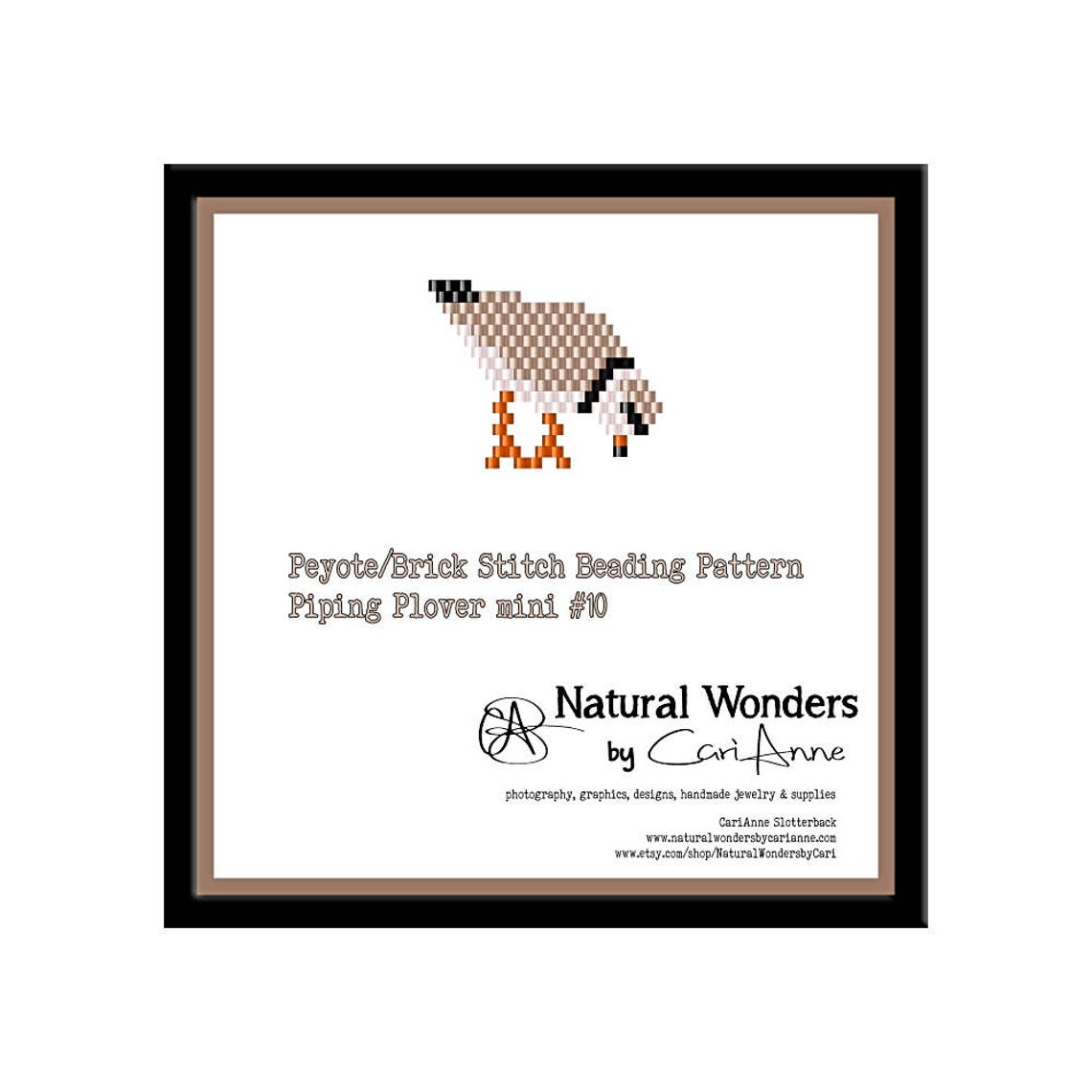 Piping Plover 6pc Brick & Peyote Stitch Patterns for | Etsy